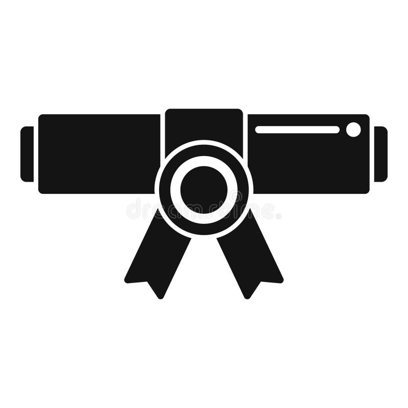 College Diploma Icon Simple Vector. Campus University Stock Vector ...