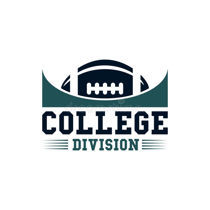 College Division Label Design. Vector Illustration Decorative Design ...