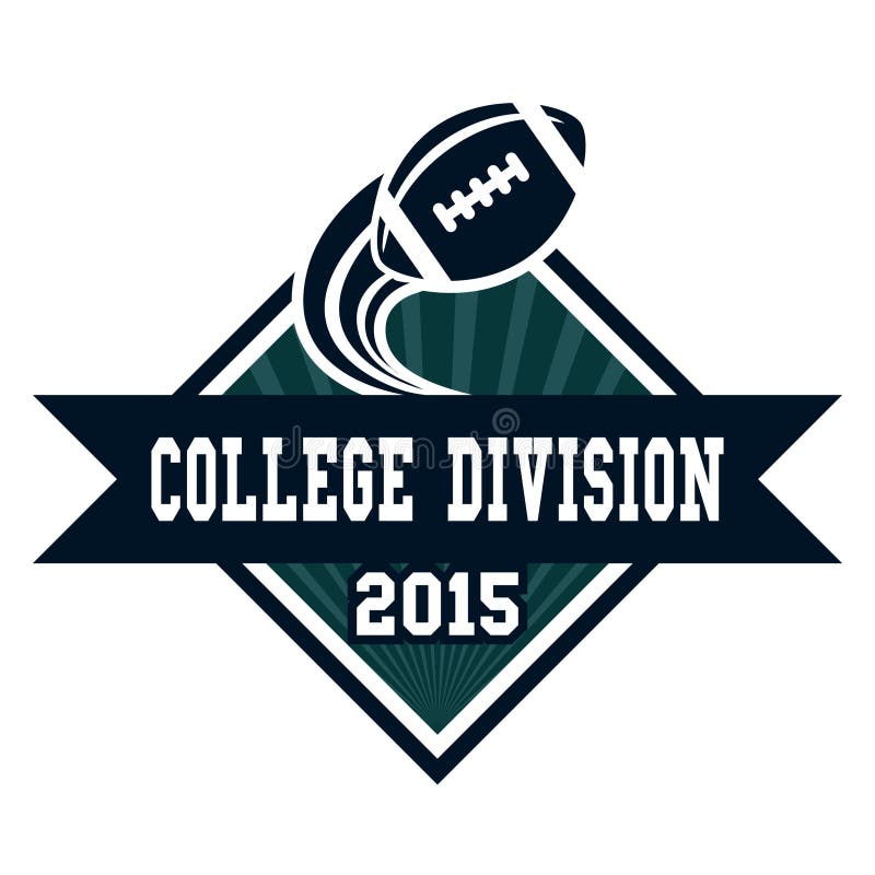 College Division Label Design. Vector Illustration Decorative Design ...