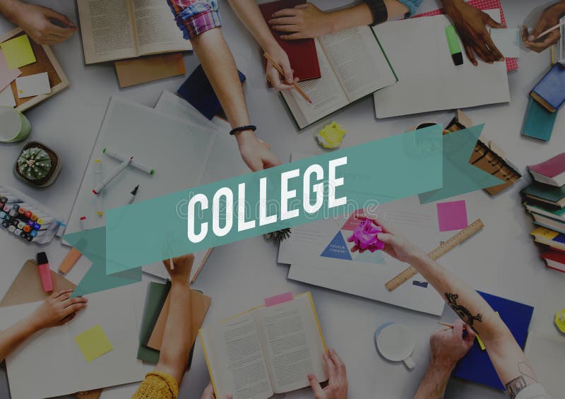 College Education Knowledge Insight Studying Wisdom Concept Stock Image ...