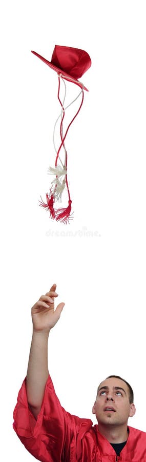College Grad Throwing Cap in Air Stock Image - Image of education ...