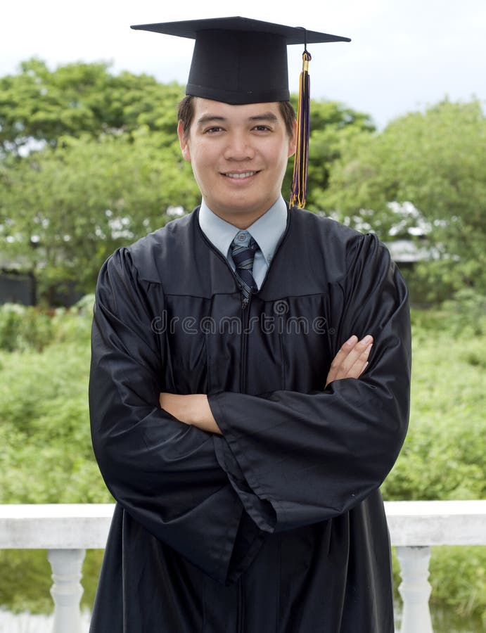 Graduate Participating in Graduation Ceremony Stock Photo - Image of ...