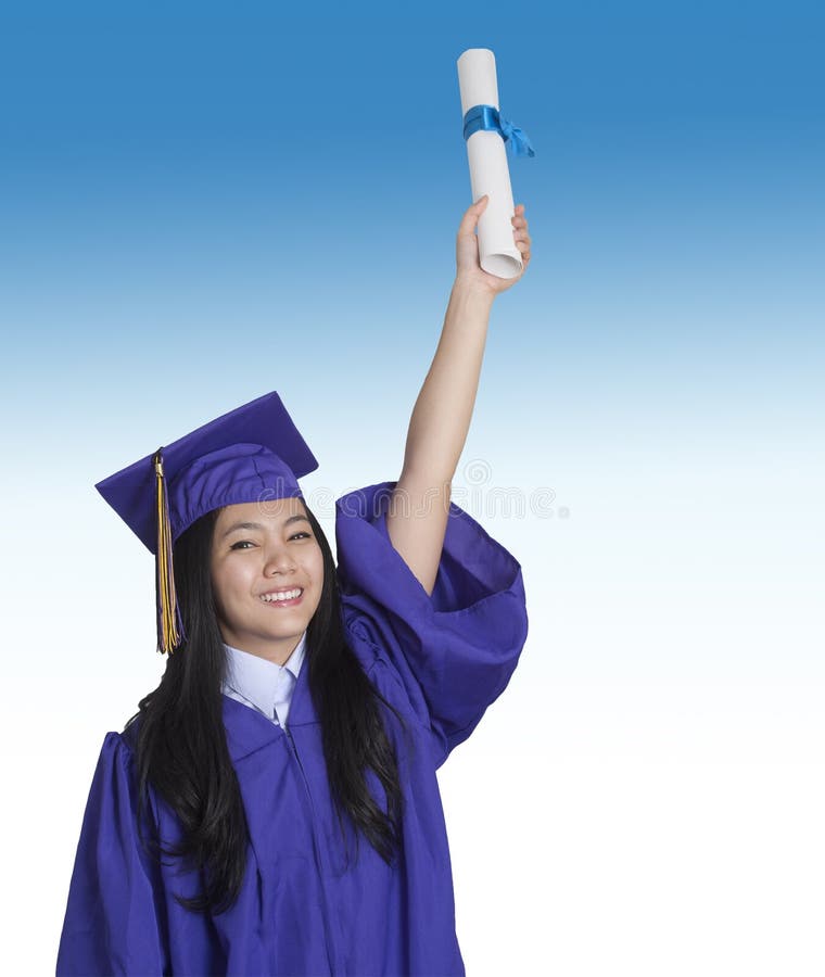 College graduate stock image. Image of oriental, female - 19446129