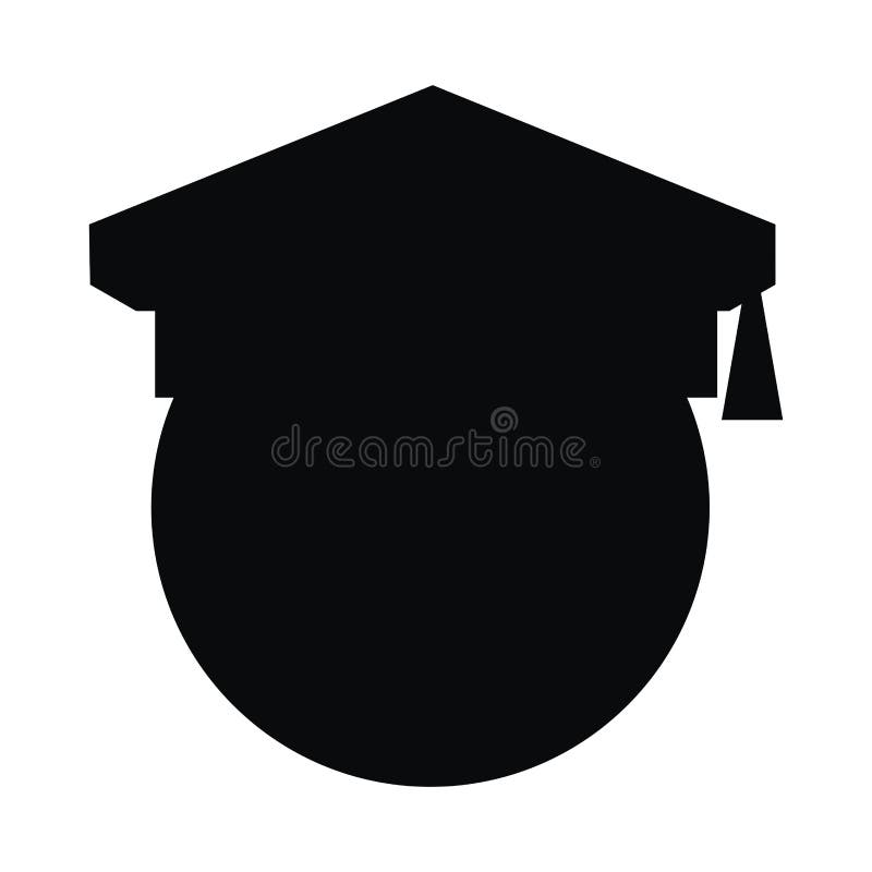 College Graduate, Head and Hat, Black Vector Icon 向量例证 - 插画 包括有 图表, 检查 ...