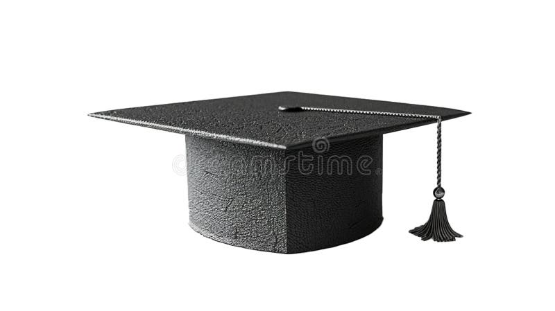 College Graduation Cap Hyper Realistic Highly Detailed Isolated on ...