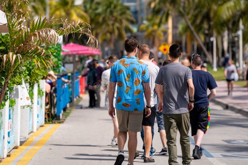 College Guys in Miami Beach Spring Break 2021 Editorial Photography ...
