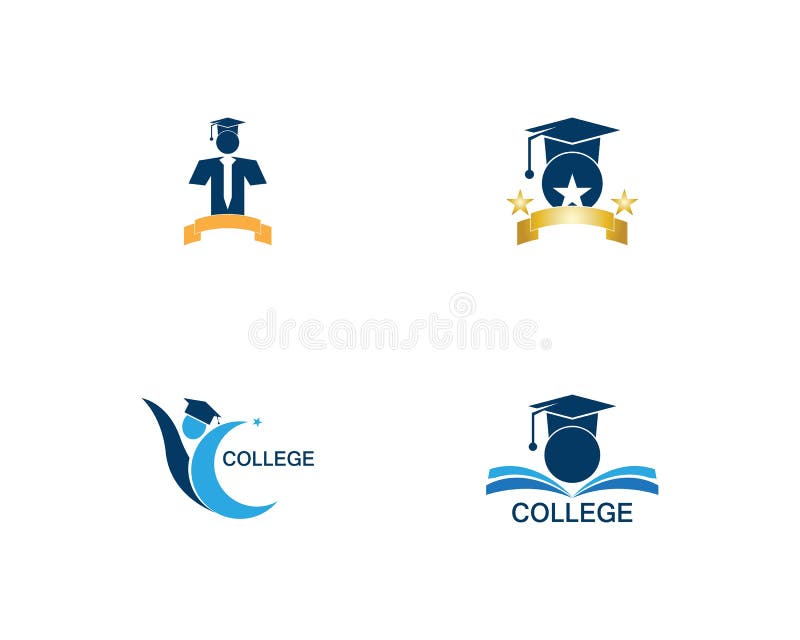 College Icon and Symbol Vector Template Illustration Stock Illustration ...