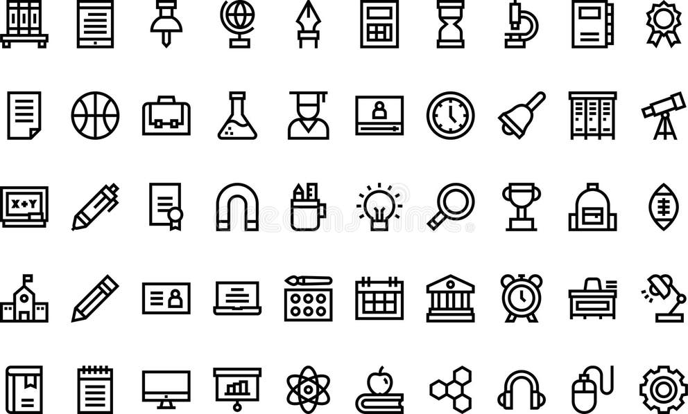 College Icons High-Quality Vector Icons Collection with Editable Stroke ...