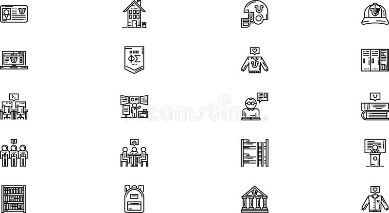 College Icons High-Quality Vector Icons Collection with Editable Stroke ...