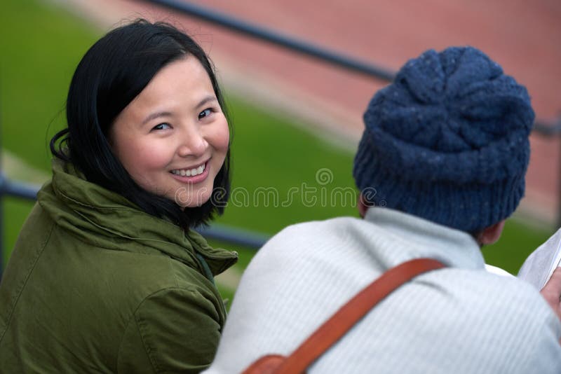 College Life is Awesome. High Angle Shot of Two Students Sitting on ...