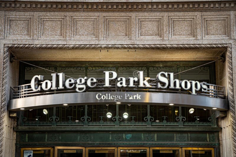 The College Park Shops Sign in Toronto. Editorial Stock Photo - Image ...