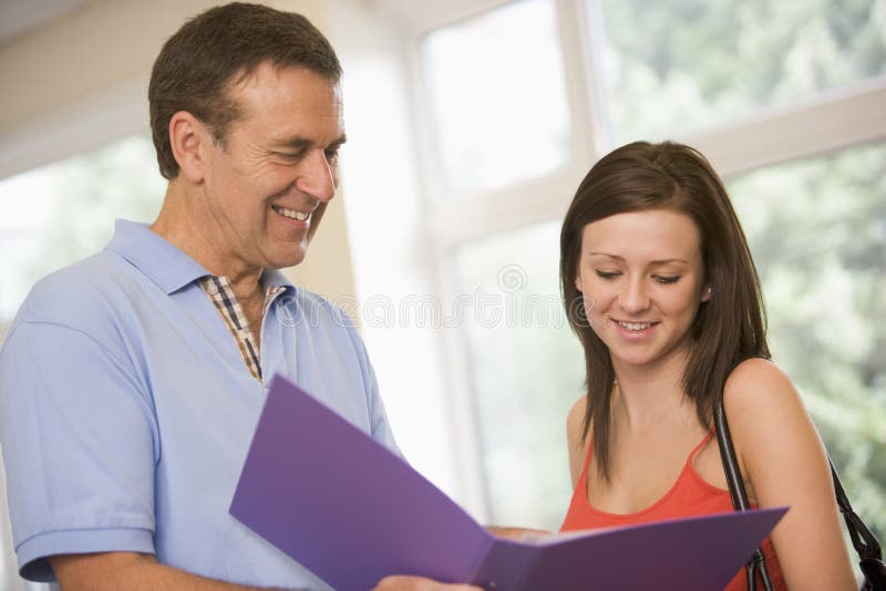 College Professor Providing Guidance To a Student Stock Photo - Image ...