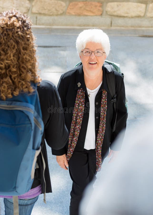 Confident Student with Backpack Walking on Campus Stock Photo - Image ...