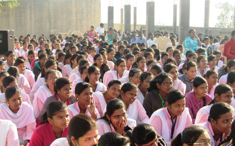 COLLEGE RALLY in INDIA with GROUP of STUDENTS Editorial Image - Image ...
