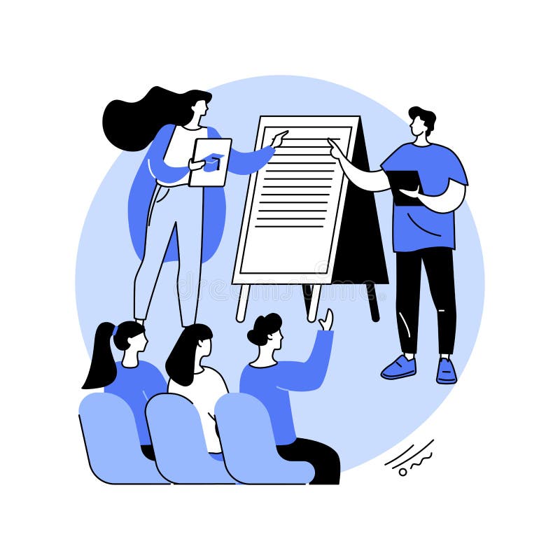 College Representative Isolated Cartoon Vector Illustrations. Stock ...