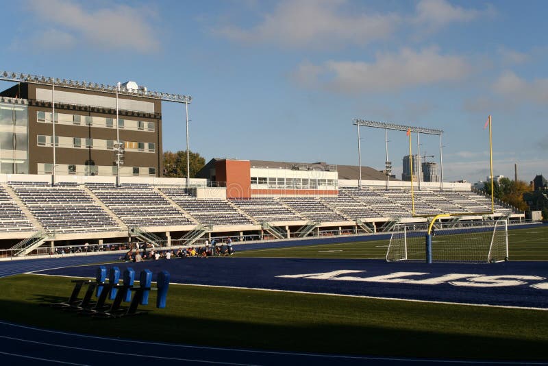 College sports stadium stock image. Image of outdoors - 13209231