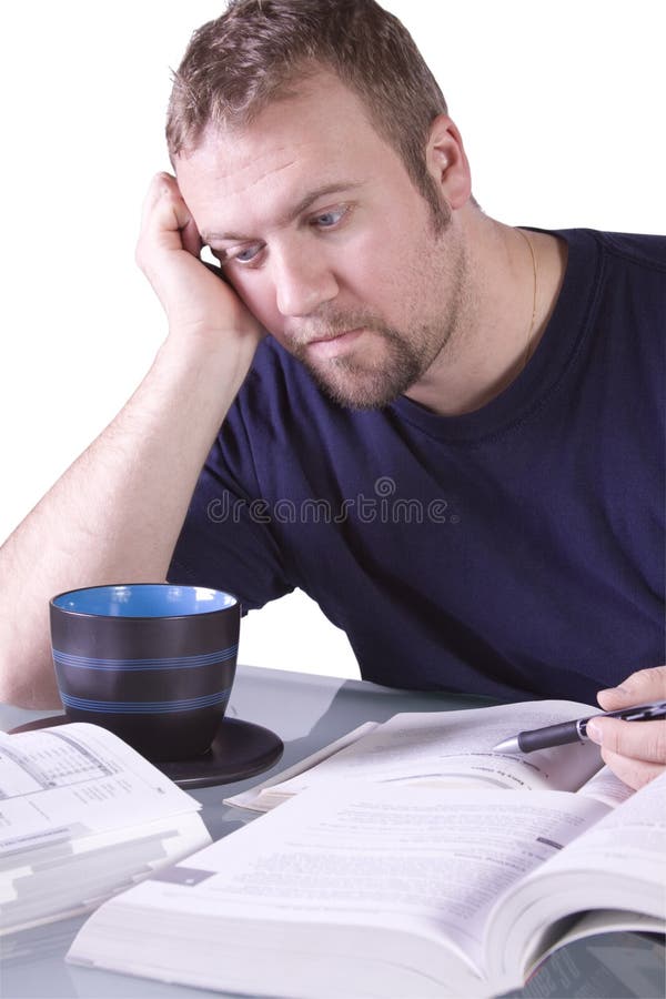 Confused older student stock image. Image of class, person - 3982845