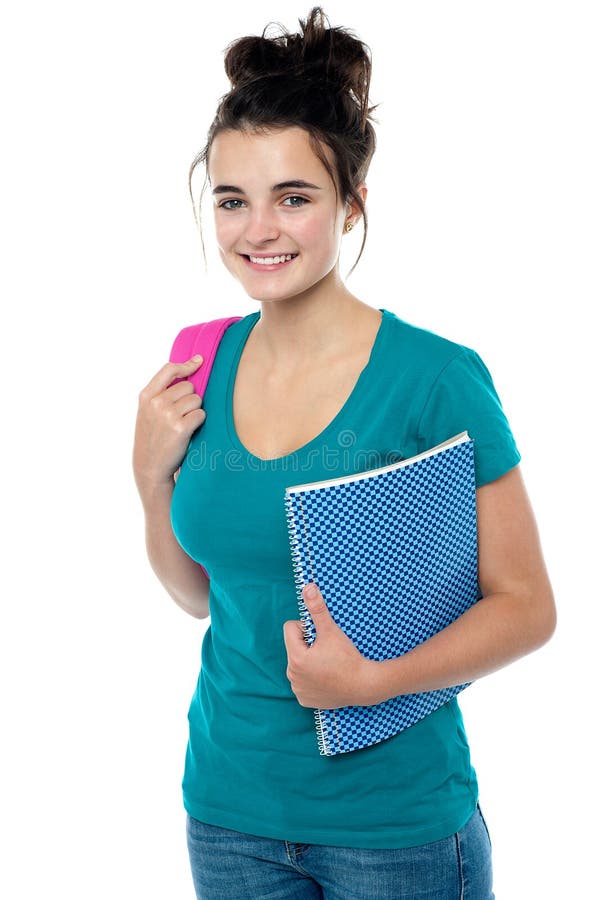 College Student Carrying Backpack Stock Photo - Image of education ...