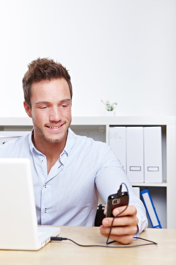 Business Man Making Cell Phone Call Stock Photo - Image of employee ...