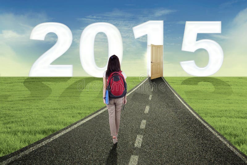 College Student Chase Her Dream in Future Stock Photo - Image of ...