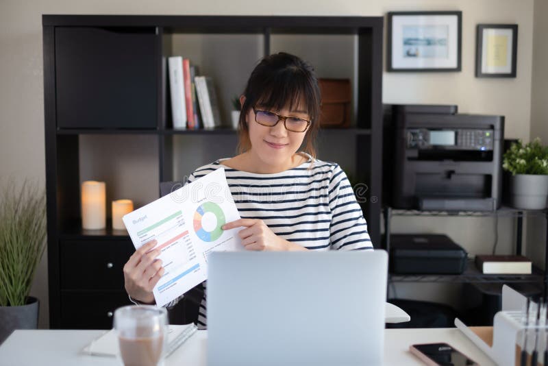 College Student Learning Online Class Looking at the Camera on Computer ...