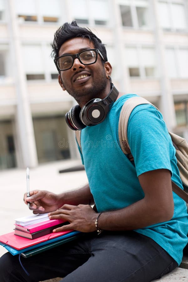 191 Happy Indian College Student Headphones Stock Photos - Free ...