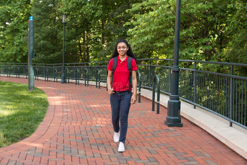 College Student Studying on Campus Stock Image - Image of diversity ...