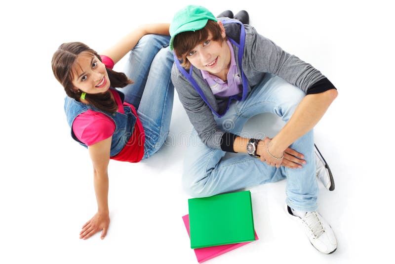 Serious Students- Horizontal Stock Photo - Image of packs, boredom: 5490186