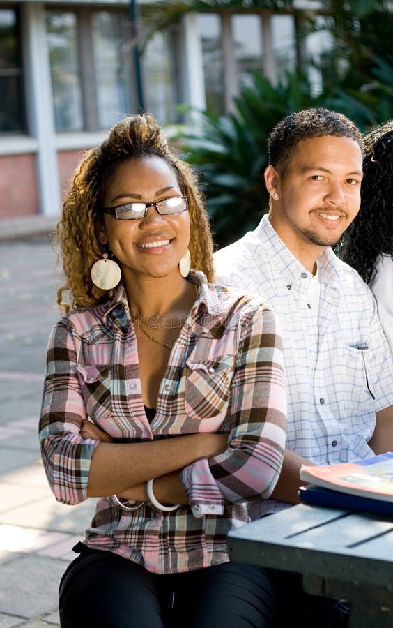 Group of Diversity College Students Learning on Campus Stock Image ...