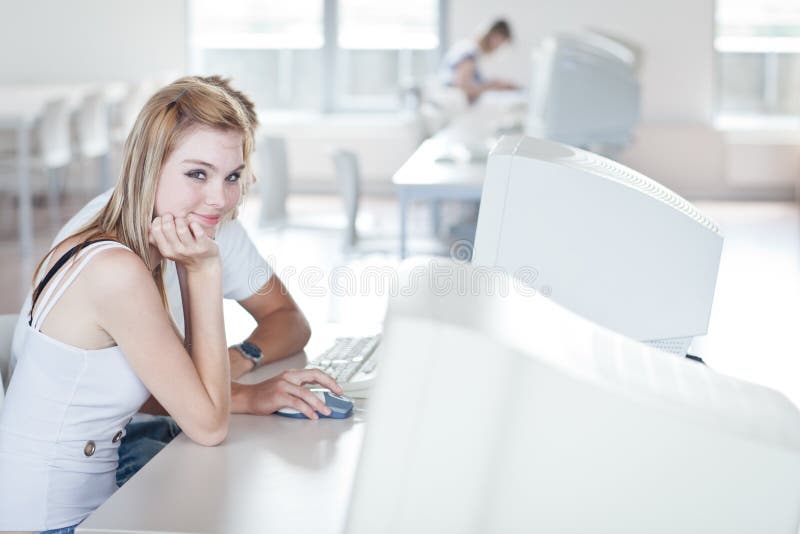 College Students Having Fun Studying Together Stock Photo - Image of ...