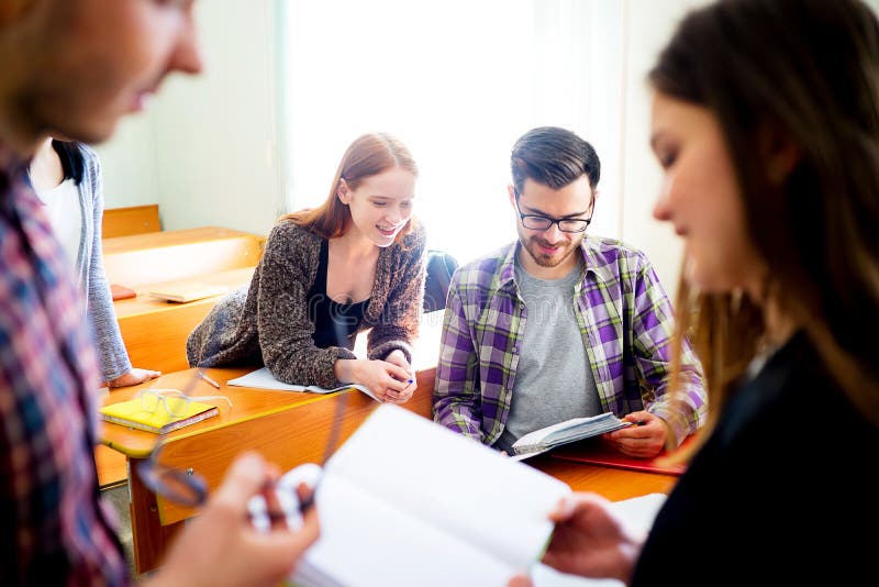 College Students on a Lecture Stock Image - Image of group, beautiful ...