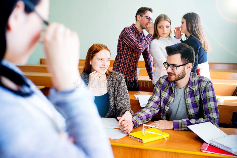 College Students on a Lecture Stock Image - Image of lecture, college ...