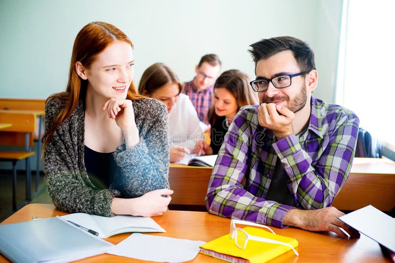 College Students on a Lecture Stock Image - Image of high, study: 92872935