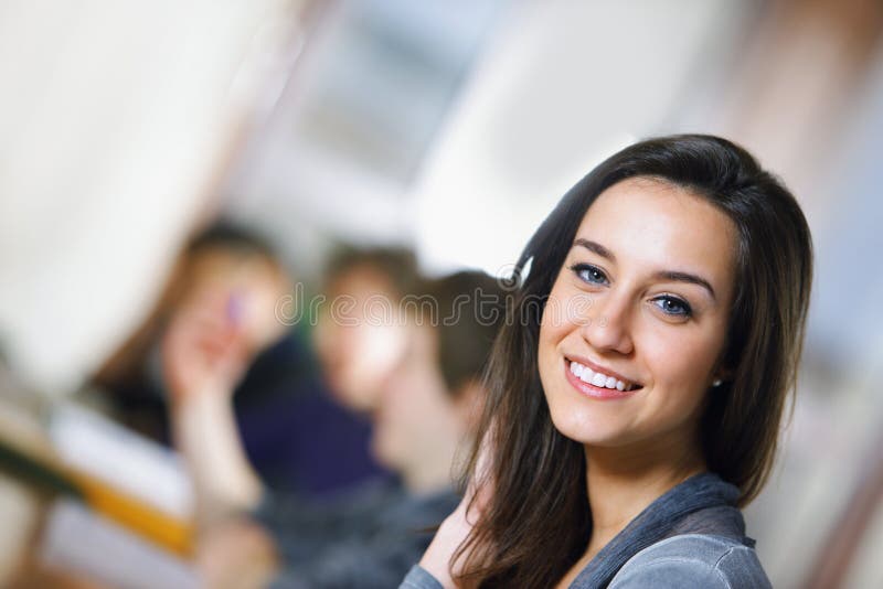 College Students in a Library Stock Image - Image of exam, writing ...