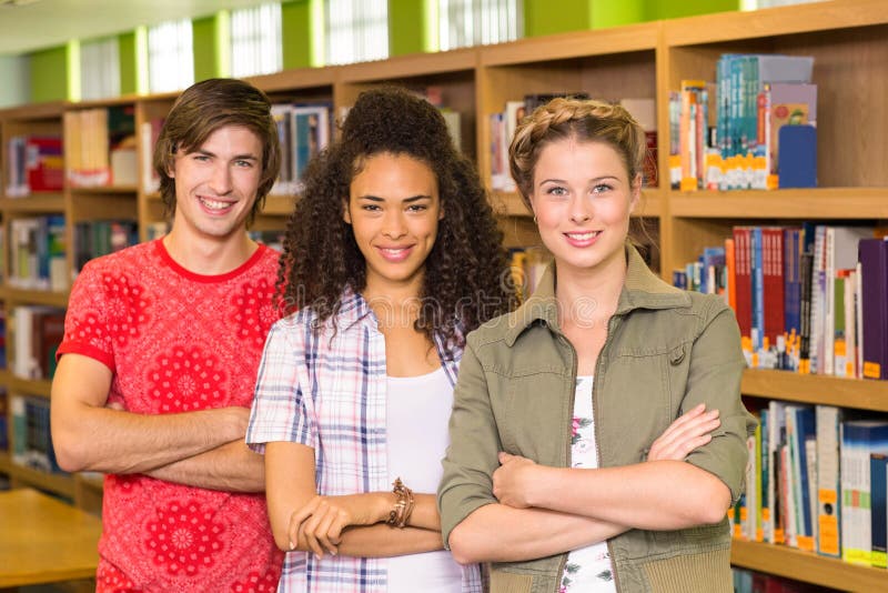 College Students in Library Stock Image - Image of folded, learn: 50483435