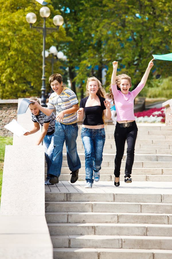 Cheerful students stock photo. Image of cheerful, happiness - 21942540