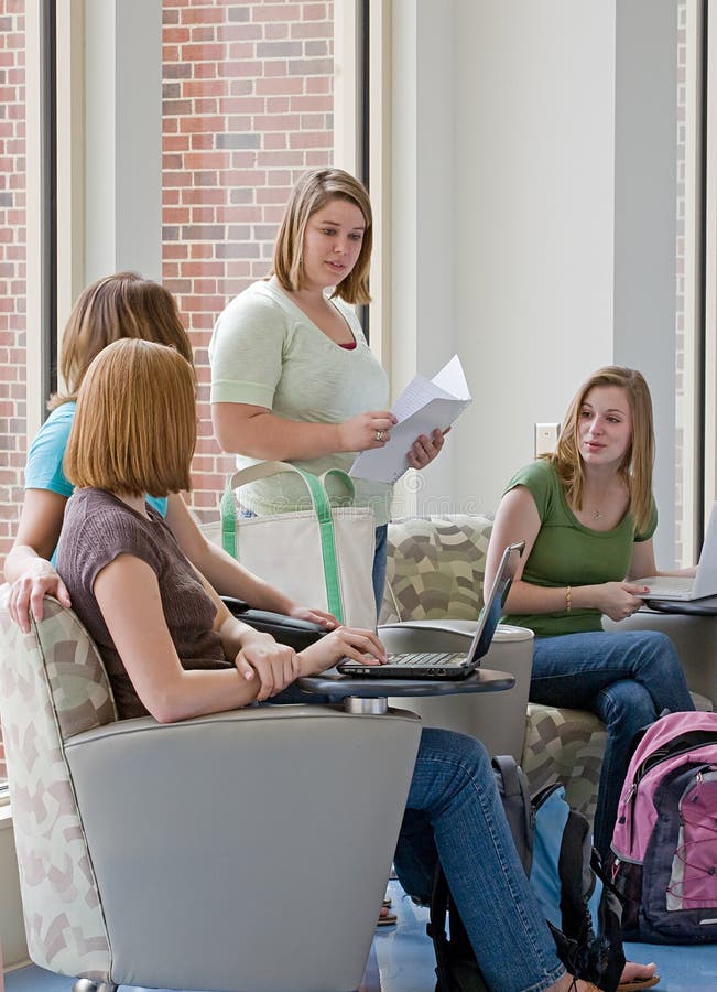 College Students Studying stock image. Image of girl - 11683453