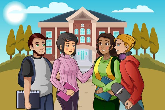 Cartoon College Campus Stock Illustrations – 4,508 Cartoon College ...