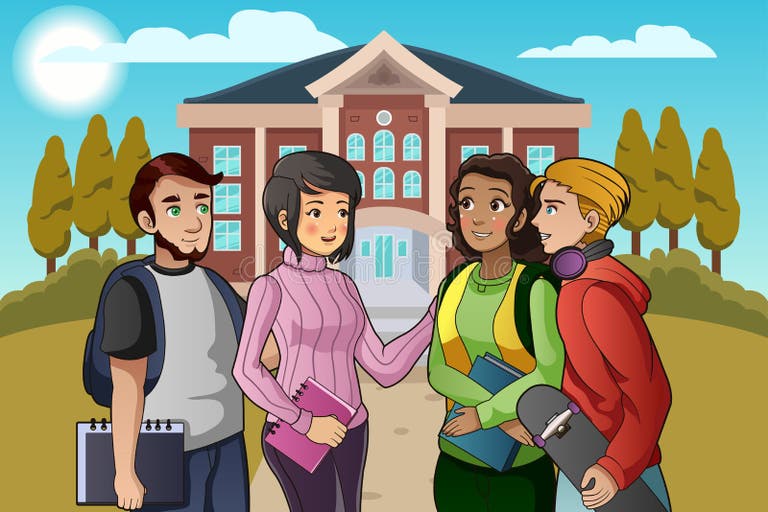 Cartoon College Campus Stock Illustrations – 5,080 Cartoon College ...