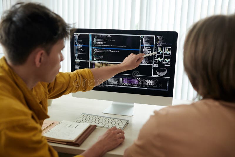 College Students Working on Project Stock Image - Image of table, work ...