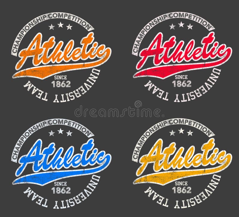 College T-shirt Graphics, College Print, Textile Pattern Stock ...