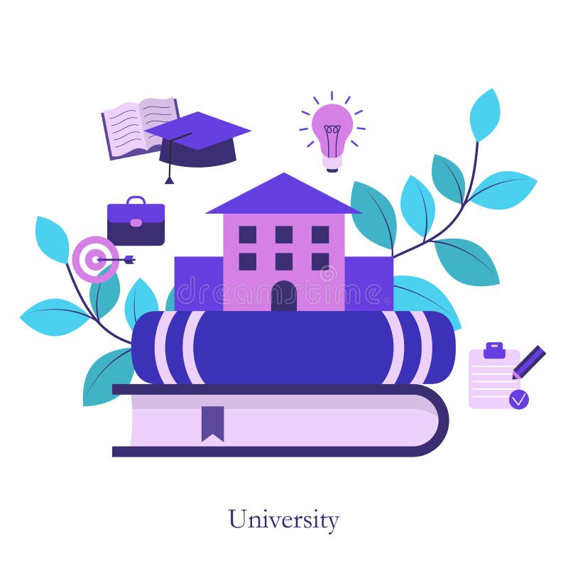 University Or College Building. Campus Design, Graduation University ...