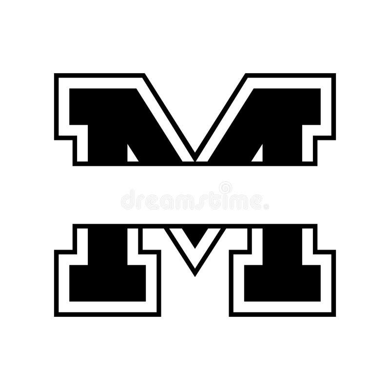 College Varsity Letter and Number EPS Vector Stock Vector ...