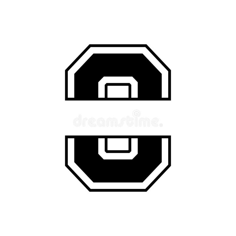 College Varsity Letter and Number EPS Vector Stock Vector ...