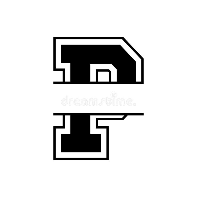 College Varsity Letter and Number EPS Vector Stock Vector ...