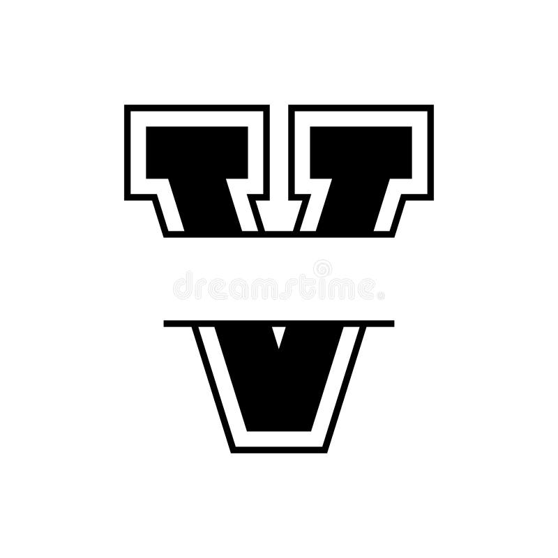 College Varsity Letter and Number EPS Vector Stock Vector ...