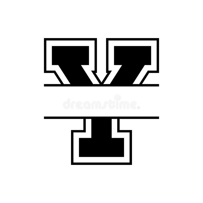 College Varsity Letter and Number EPS Vector Stock Vector ...