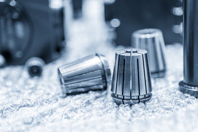 The Collet Spare Parts on the Floor. Stock Photo - Image of collet ...