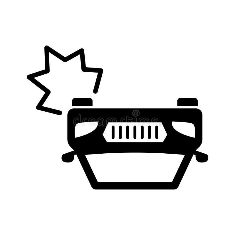 Collide Vehicles Isolated Vector Icon that Can Be Easily Modified or ...