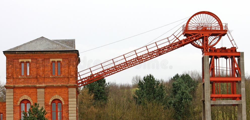 Colliery Headstocks stock photo. Image of source, lift - 15106876